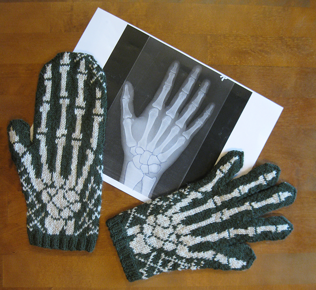 Free Pattern Friday- X-Ray Mittens by Marjukka Vuorisalo – Fillory Yarn
